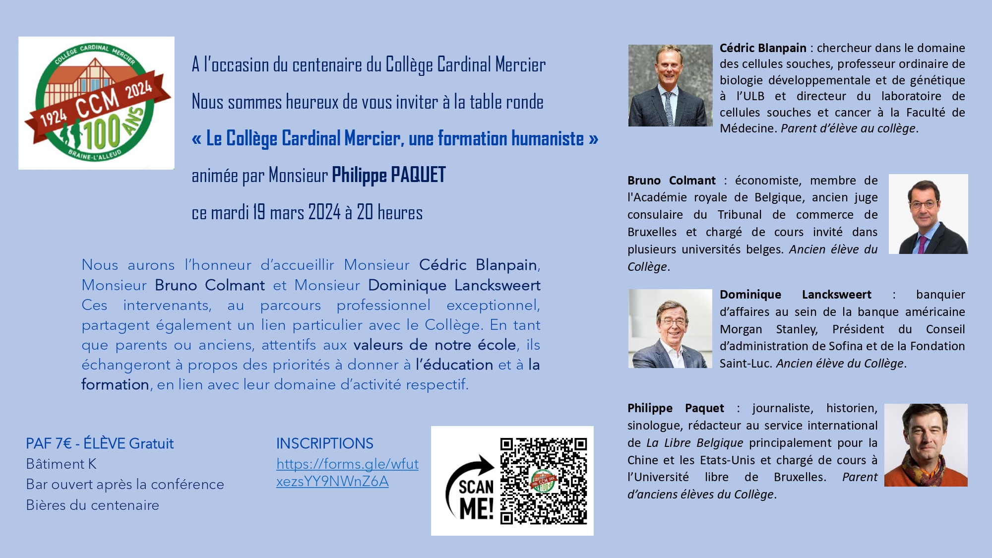 Centenaire – Collège Cardinal Mercier